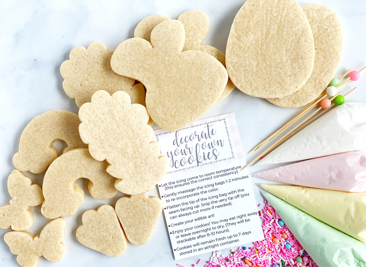 PRE-ORDER: DIY Cookie Kit – Easter/Spring – black market cookie co.